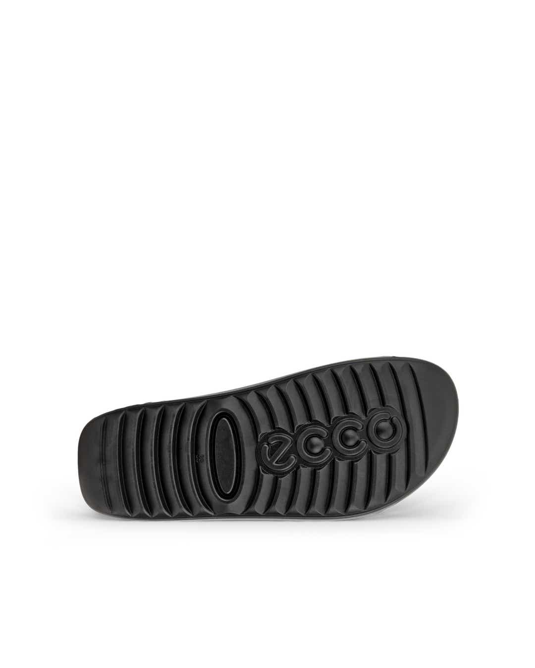 Women's ECCO® Cozmo Platform Leather Two Strap Sandal | Black