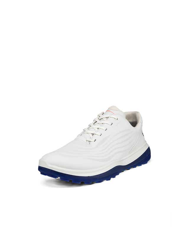 ECCO LT1 GOLF LACE Men メンズ レザーウォータープルーフゴルフシューズ | ホワイト