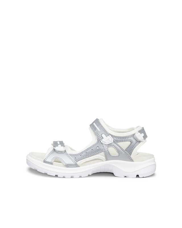 Women's ECCO® Offroad Textile Two Strap Sandal | Silver