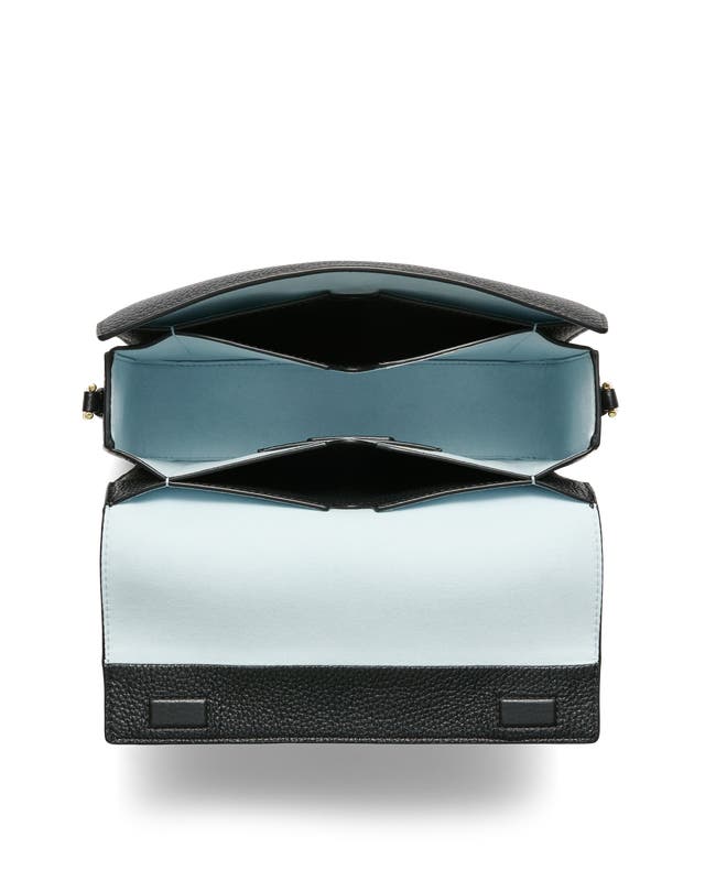 ECCO® Pinch Large Pebbled Leather Pinch Crossbody Bag | Black