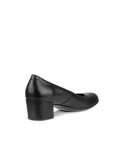 Women's ECCO® Dress Classic 35 Leather Block-Heeled Pump | Black