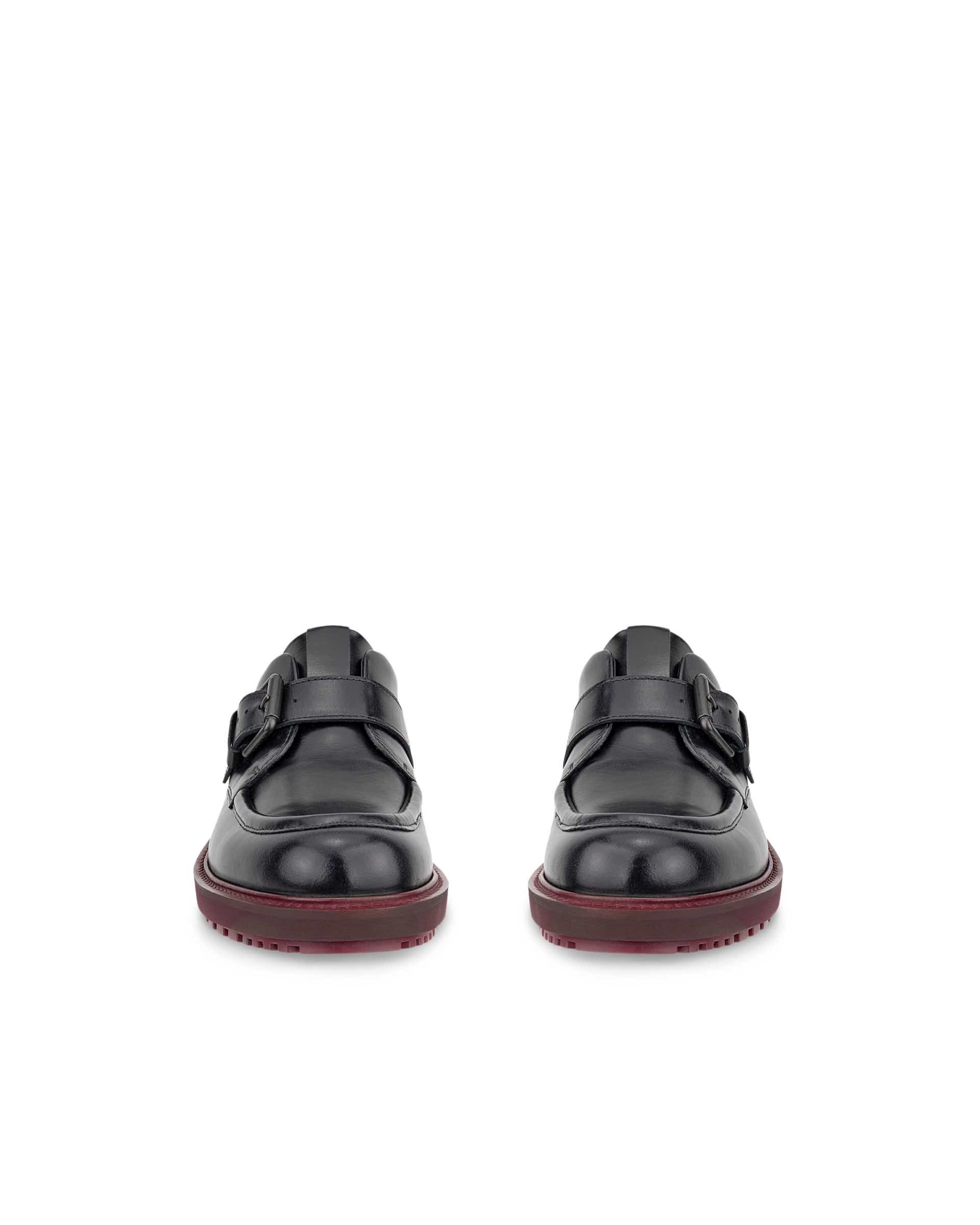 Women's ECCO® Metropole Oslo Leather Monk Strap Shoe | Blue