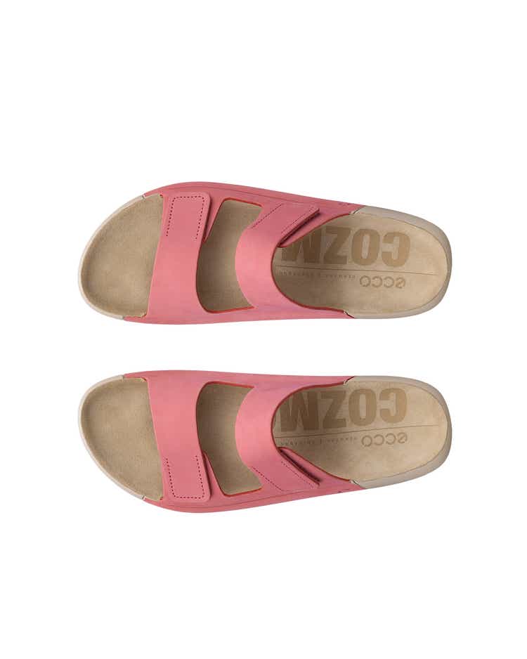 Women's ECCO® Cozmo Nubuck Two Strap Sandal | Pink