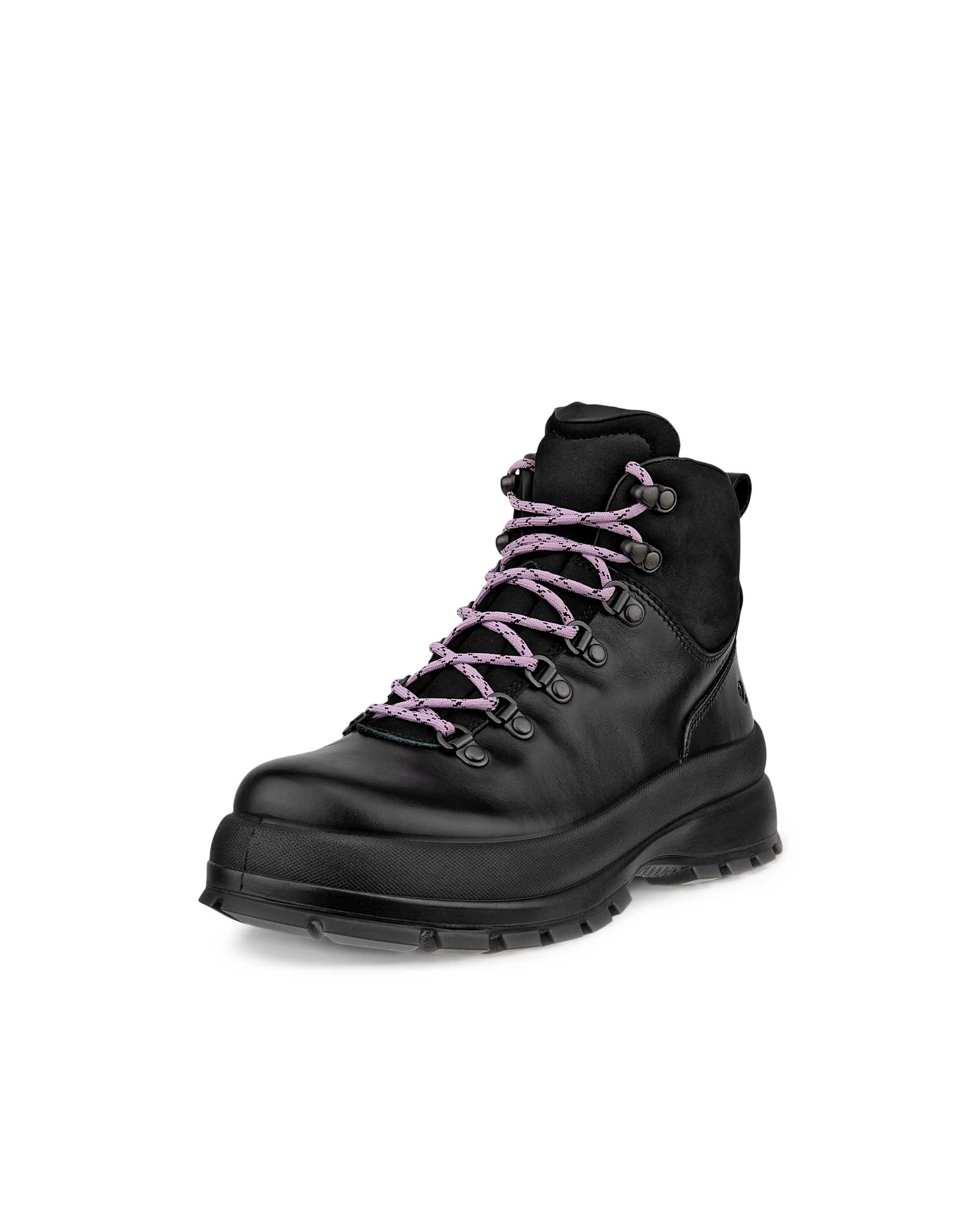 Women's ECCO® Track 30 Leather Waterproof Lace-Up Boot | Black