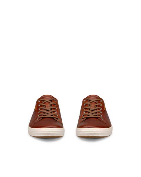 Men's ECCO® Soft 7 Leather Sneaker | Brown