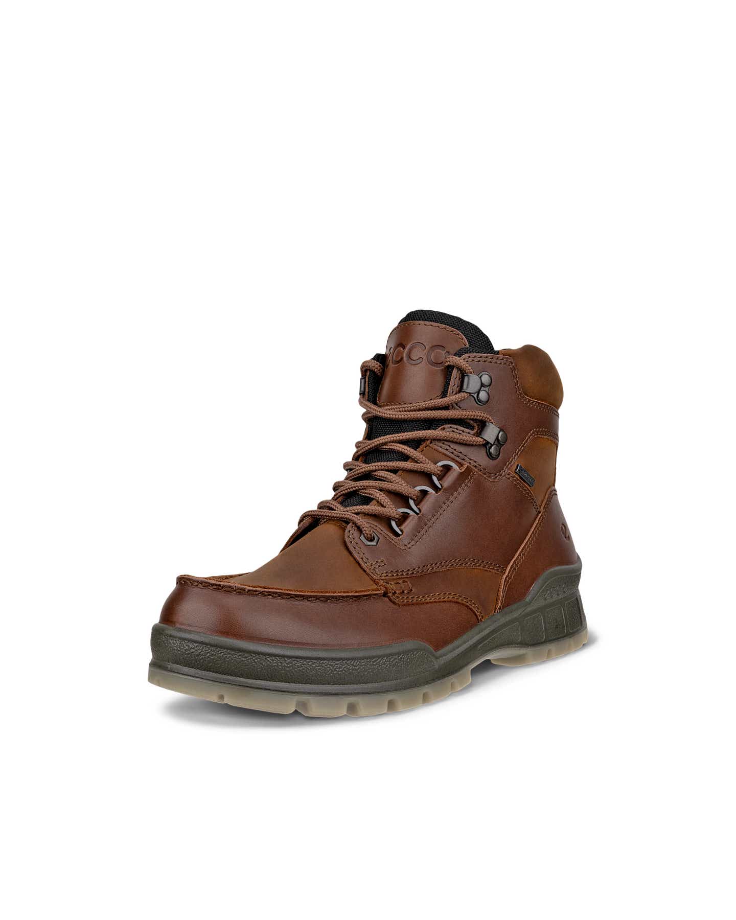 Men's ECCO® Track 25 Leather Gore-Tex Mid-Cut Boot | Brown