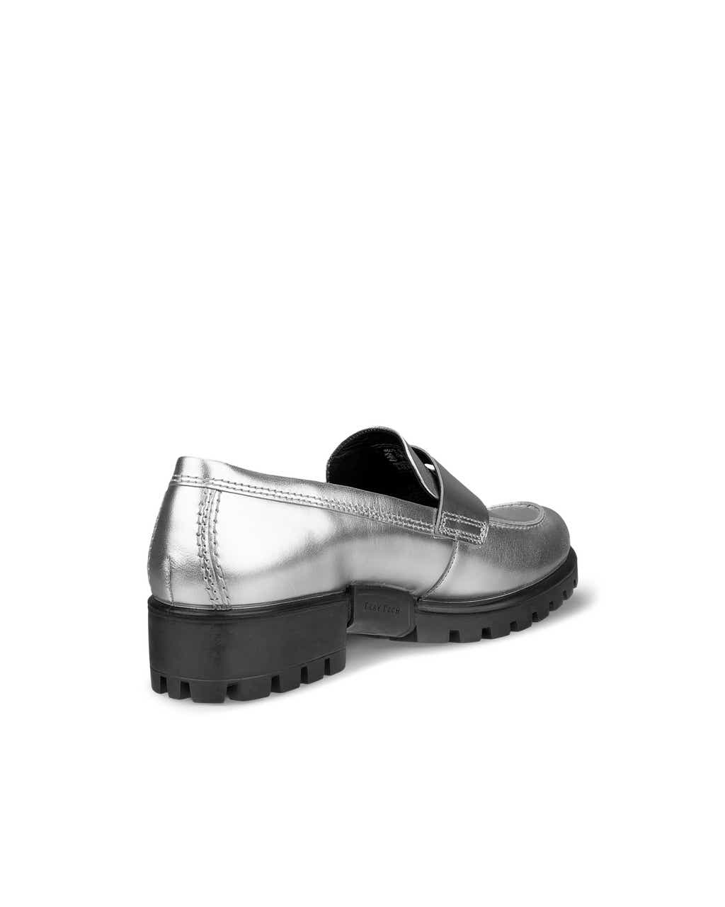 ECCO® Modtray odiniai loaferiai moterims | Sidabrinė