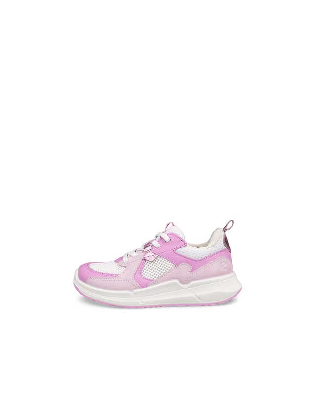 Kids' ECCO® BIOM 2.2 Leather Trainer | Pink