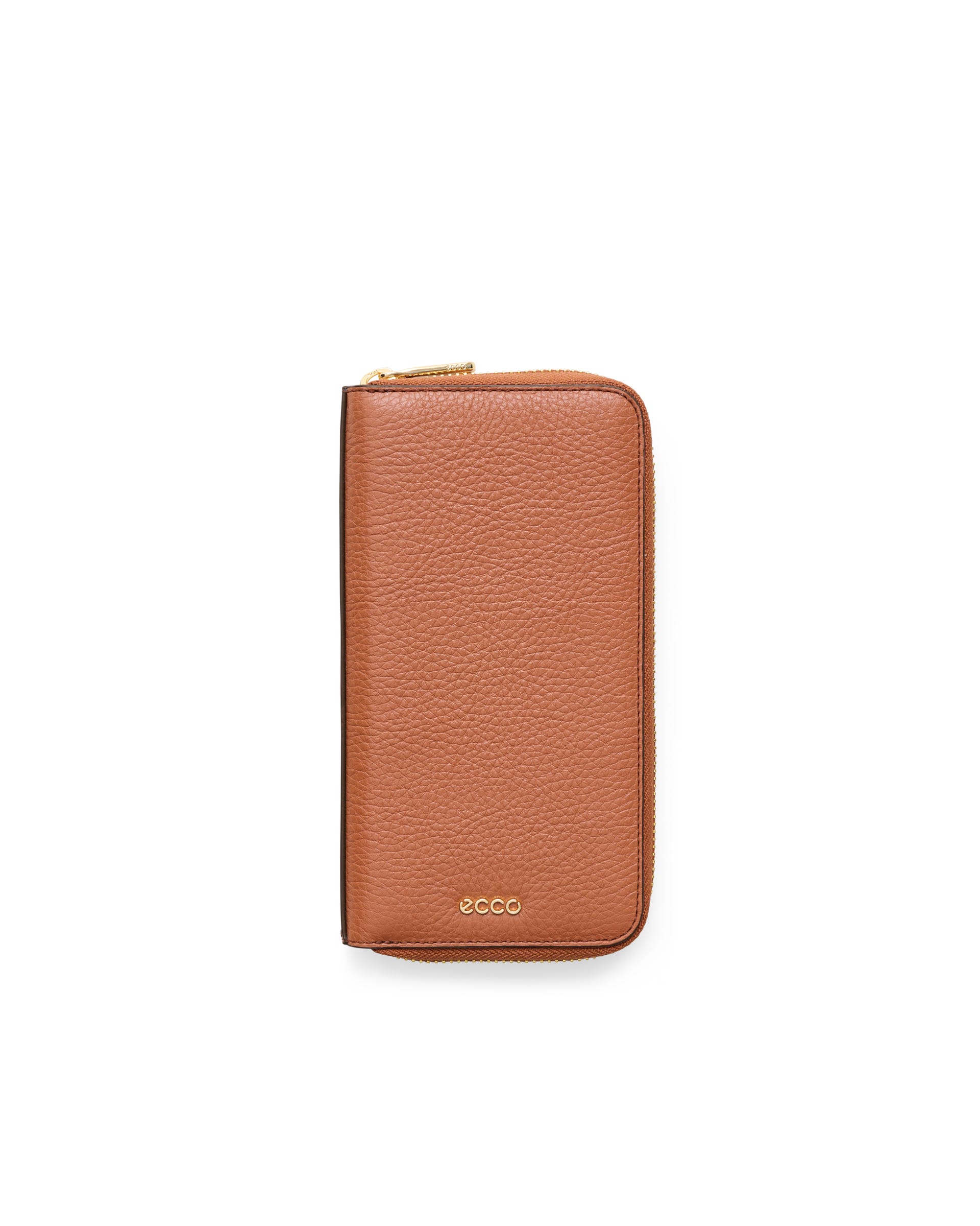 ECCO® WALLET ZIPPED grote lederen portefeuille | Bruin