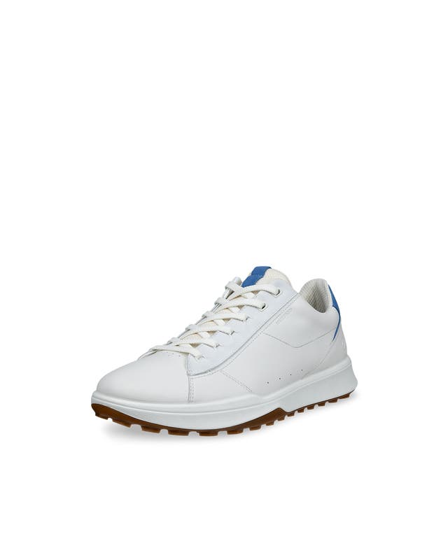 Men's ECCO® Golf Street Vibe Leather Waterproof Golf Shoe | White