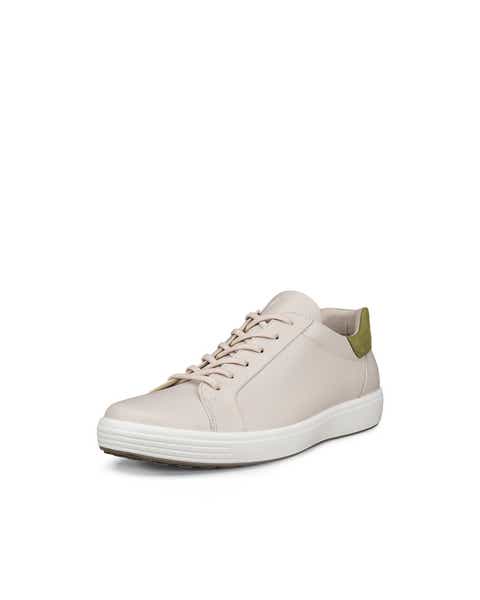 ECCO SOFT 7 EASY SLIP LACE MEN メンズ レザースニーカー | グレー