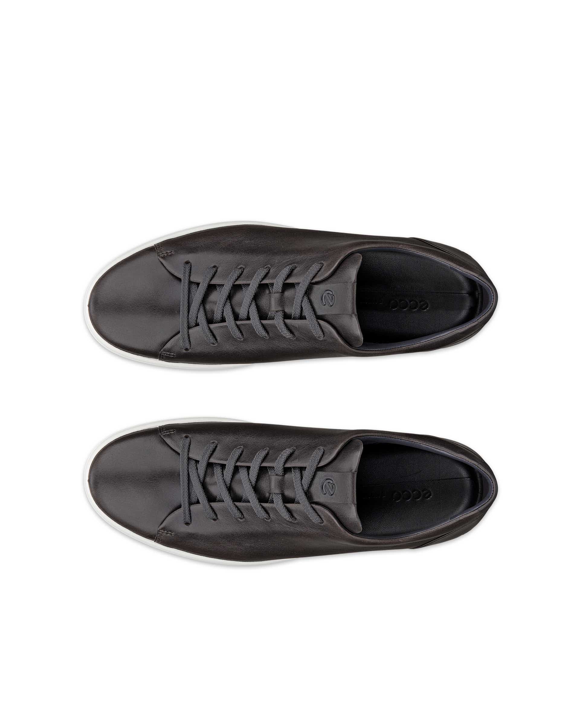 Men's ECCO® Soft 7 Leather Lace-Up Shoe | Gray
