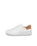 ECCO SOFT 7 EASY SLIP LACE MEN メンズ レザースニーカー | ホワイト