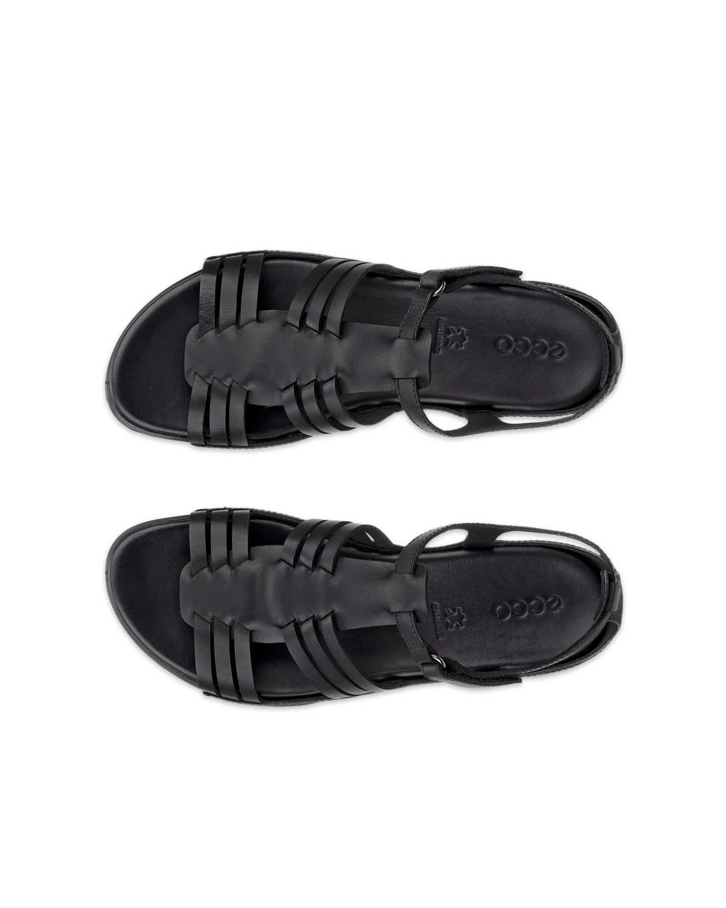 Women's ECCO® Flash Leather Flat Sandal | Black
