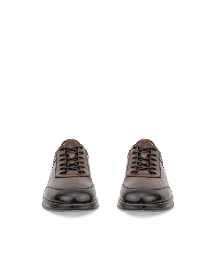 Men's ECCO® Aquet Leather Shoe | Brown