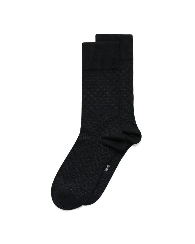 ECCO® Classic Honeycomb Mid-Cut Socks | Black