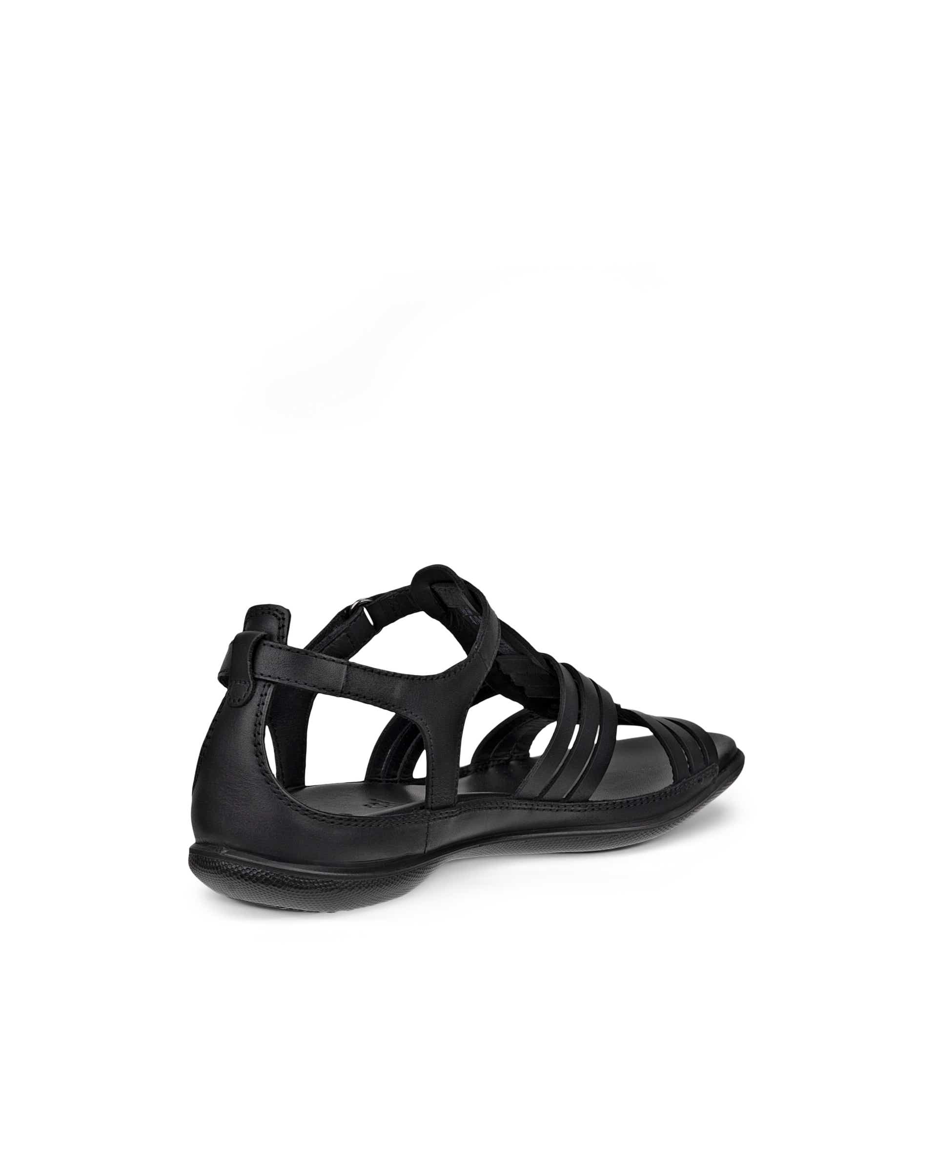 Women's ECCO® Flash Leather Flat Sandal | Black