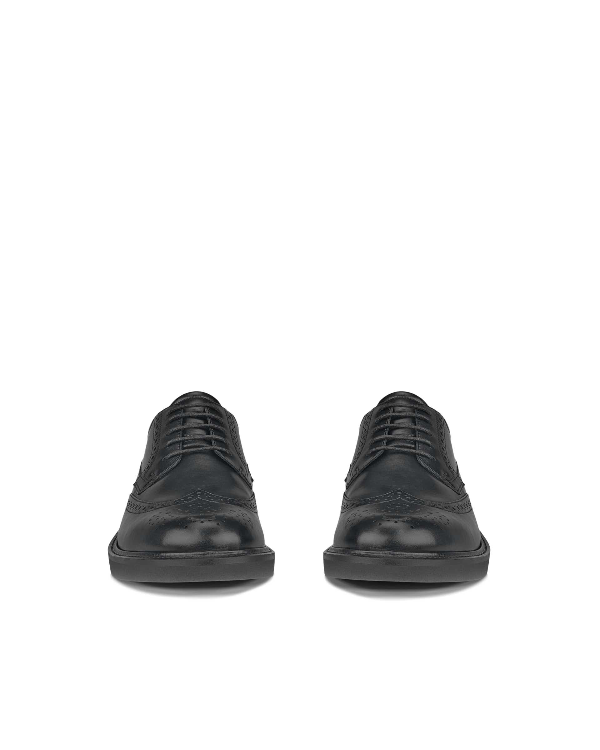 Men's ECCO® Metropole London Leather Brogue Shoe | Black