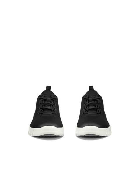 ECCO Gruuv Flexible Sole Women ウィメンズ レザースニーカー | ブラック