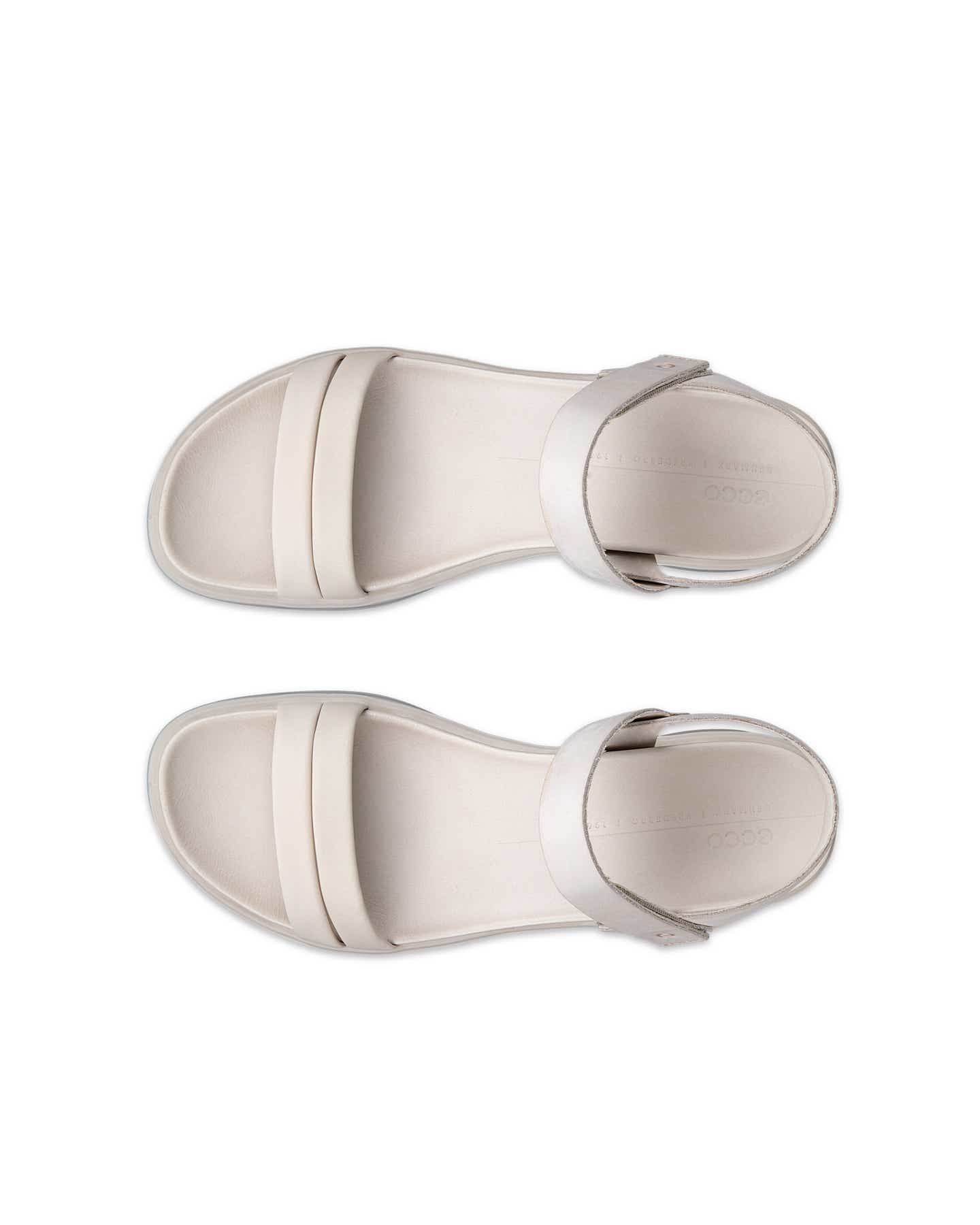 Women's ECCO® Flowt Wedge LX Leather Sandal | Beige