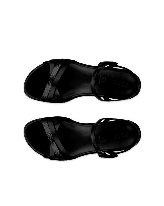 Women's ECCO® Flash Leather Flat Sandal | Black