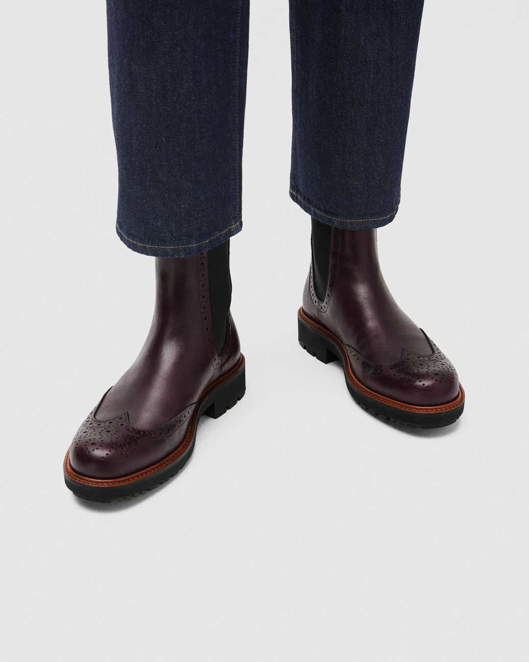 ECCO® METROPOLE OSLO Damen Chelsea Boot aus Leder | Rot