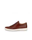 Men's ECCO® Soft 7 Leather Sneaker | Brown