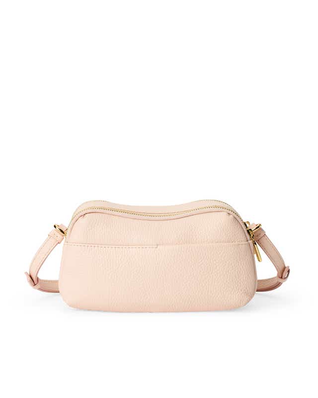 ECCO® CAMERA BAG CURVE leren cameratas | Roze