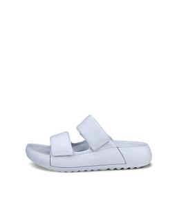 Women's ECCO® Cozmo Platform Leather Two Strap Sandal | Blue