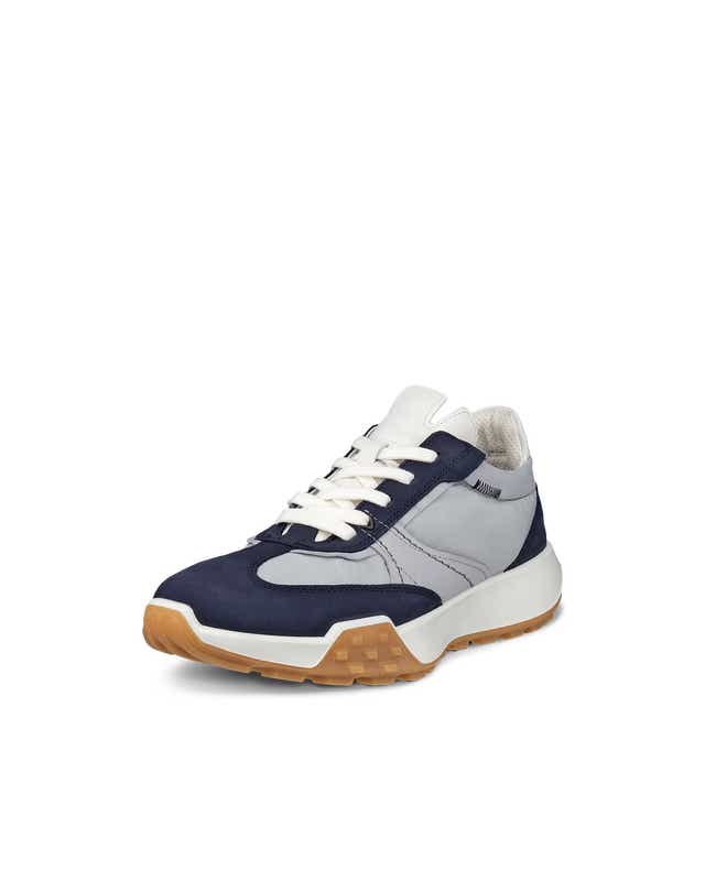 Women's ECCO® Retro Sneaker Leather Trainer | Multicolour