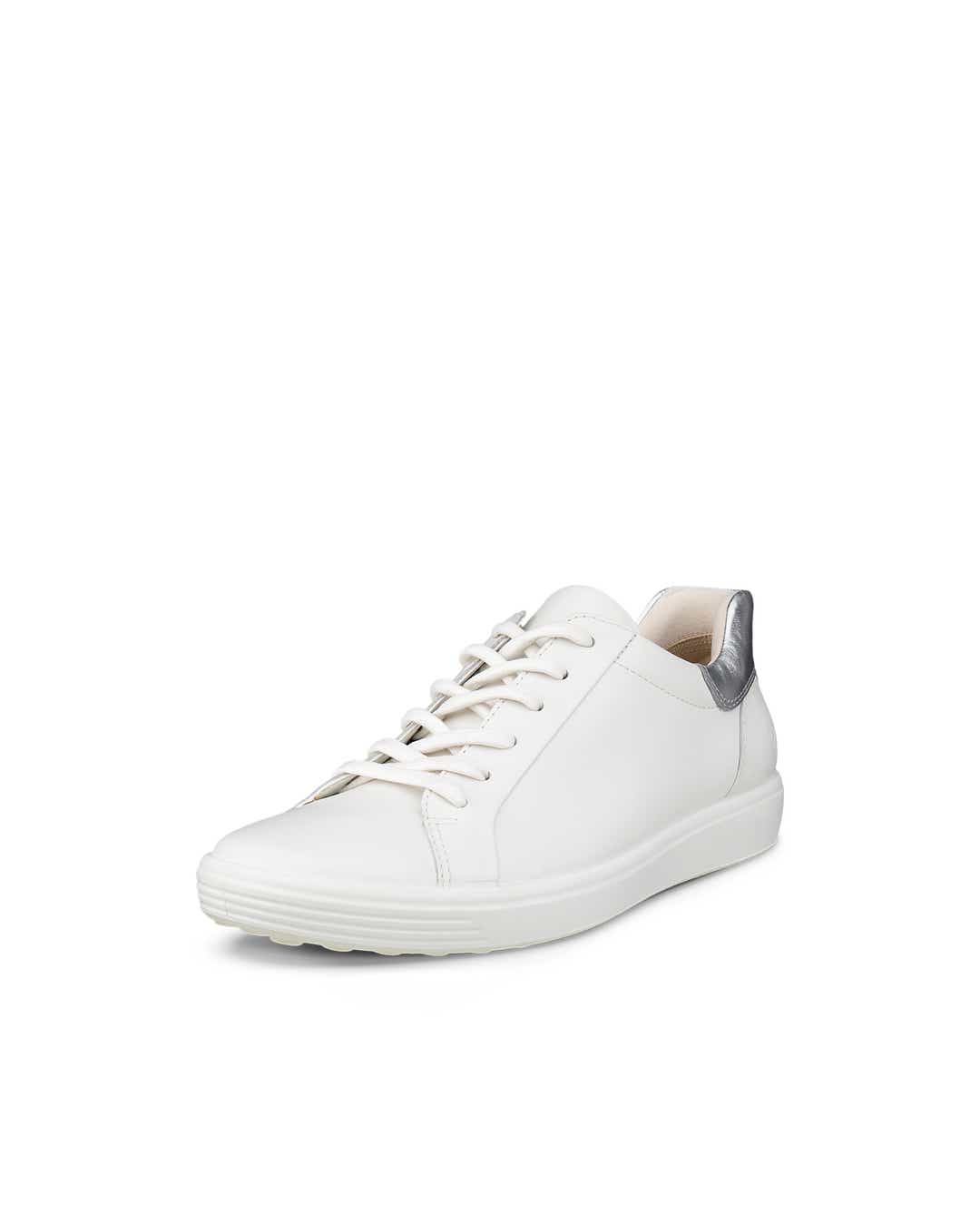 Women's ECCO® Soft 7 Leather Slip-In Sneaker | White