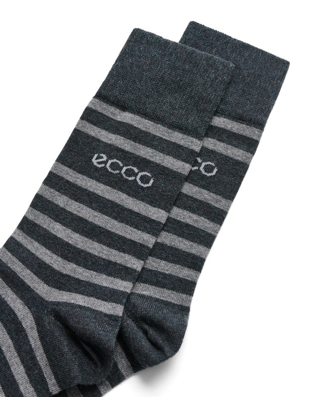 Men's ECCO® Classic Stripe Mid-Cut Socks | Grey