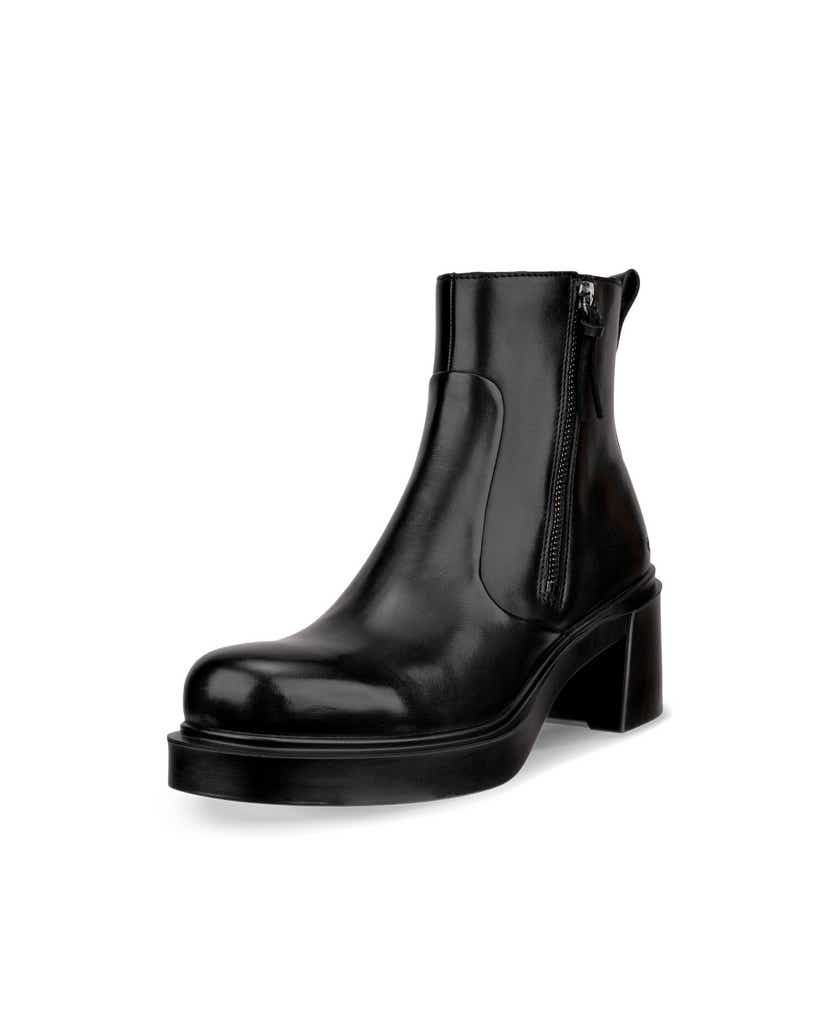 Women's ECCO® Metropole Seoul 45 Leather Ankle Boot | Black