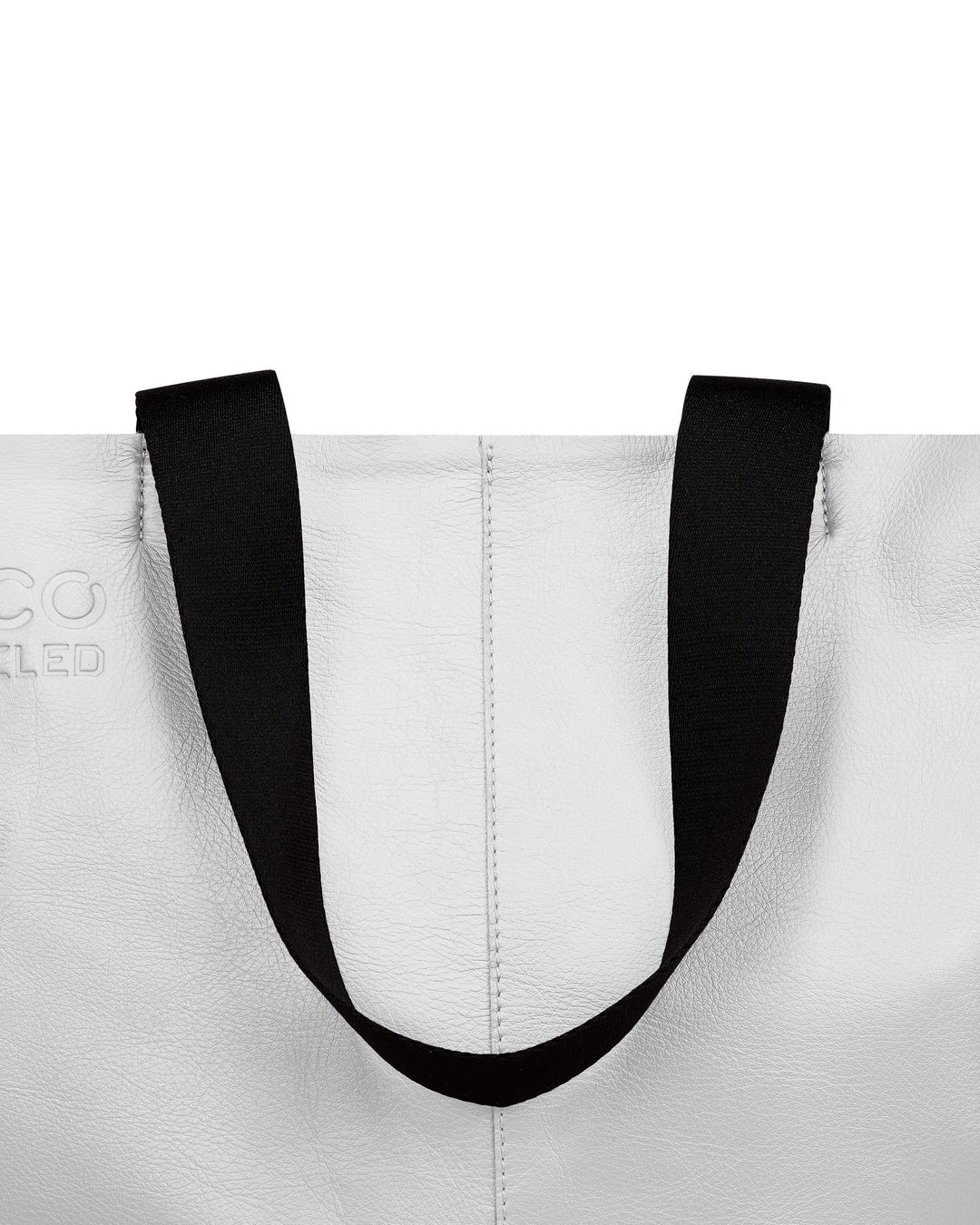ECCO Upcycled North South 가죽 쇼퍼 백 | 멀티컬러