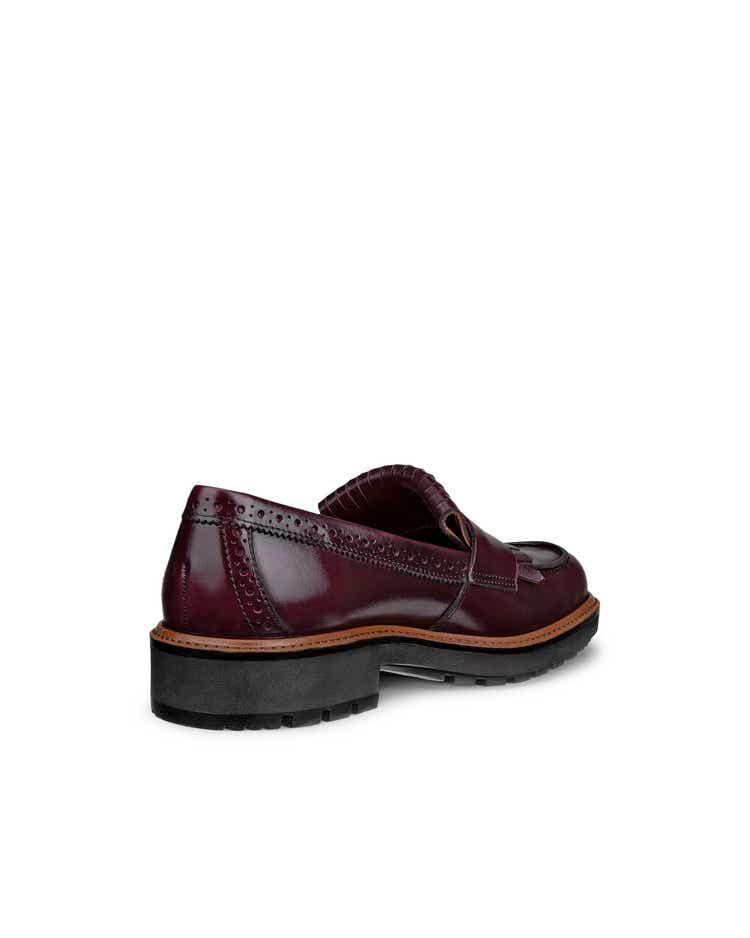 Women's ECCO® Metropole Oslo Leather Loafer | Red