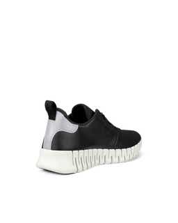 ECCO Gruuv Flexible Sole Women ウィメンズ レザースニーカー | ブラック