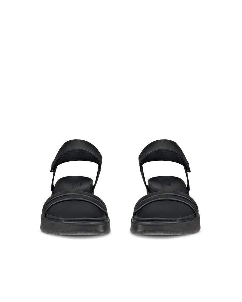 Women's ECCO® Flowt Wedge LX Leather Sandal | Black
