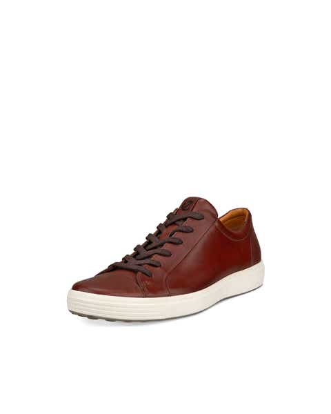Men's ECCO® Soft 7 Nubuck Sneaker | Brown