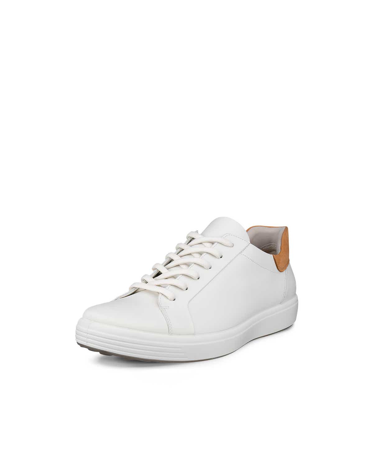 Men's ECCO® Soft 7 Leather Slip-In Sneaker | White