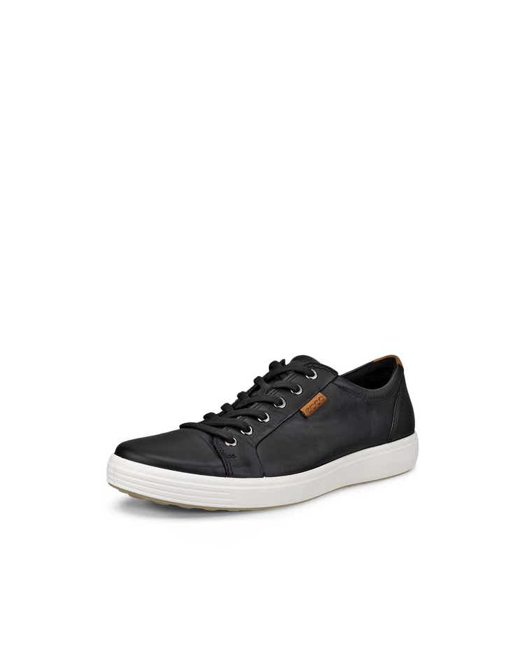 Men's ECCO® Soft 7 Leather Sneaker | Black