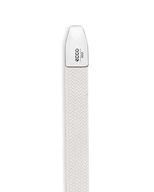 ECCO Belts Golf Braided メンズ テキスタイルベルト | ホワイト