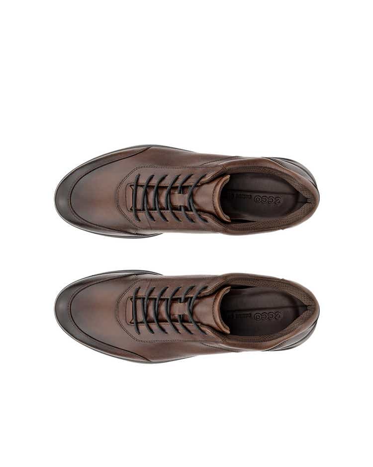 Men's ECCO® Aquet Leather Shoe | Brown