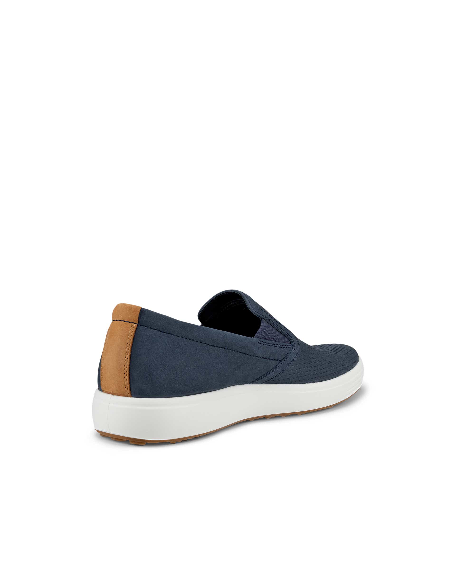Men's ECCO® Soft 7 Nubuck Slip-On | Blue