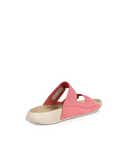 Women's ECCO® Cozmo Nubuck Two Strap Sandal | Pink