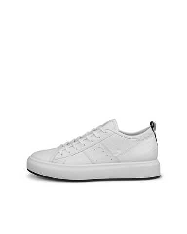 Women's ECCO® Street Ace Leather Sneaker | White