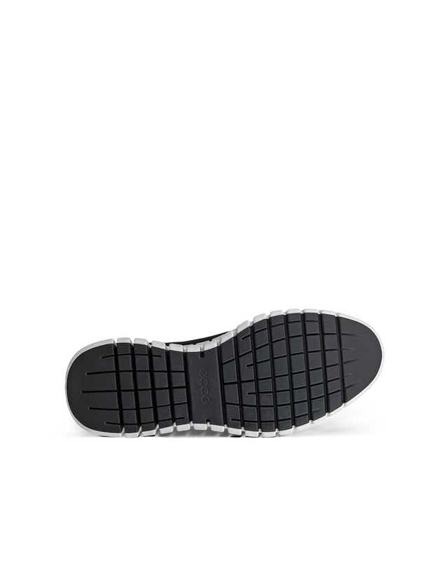 Men's ECCO® GRUUV Leather Trainer | Blue