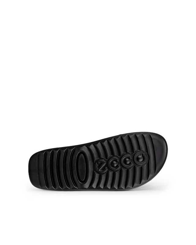 Women's ECCO® Cozmo Leather Two-Strap Sandal | Black