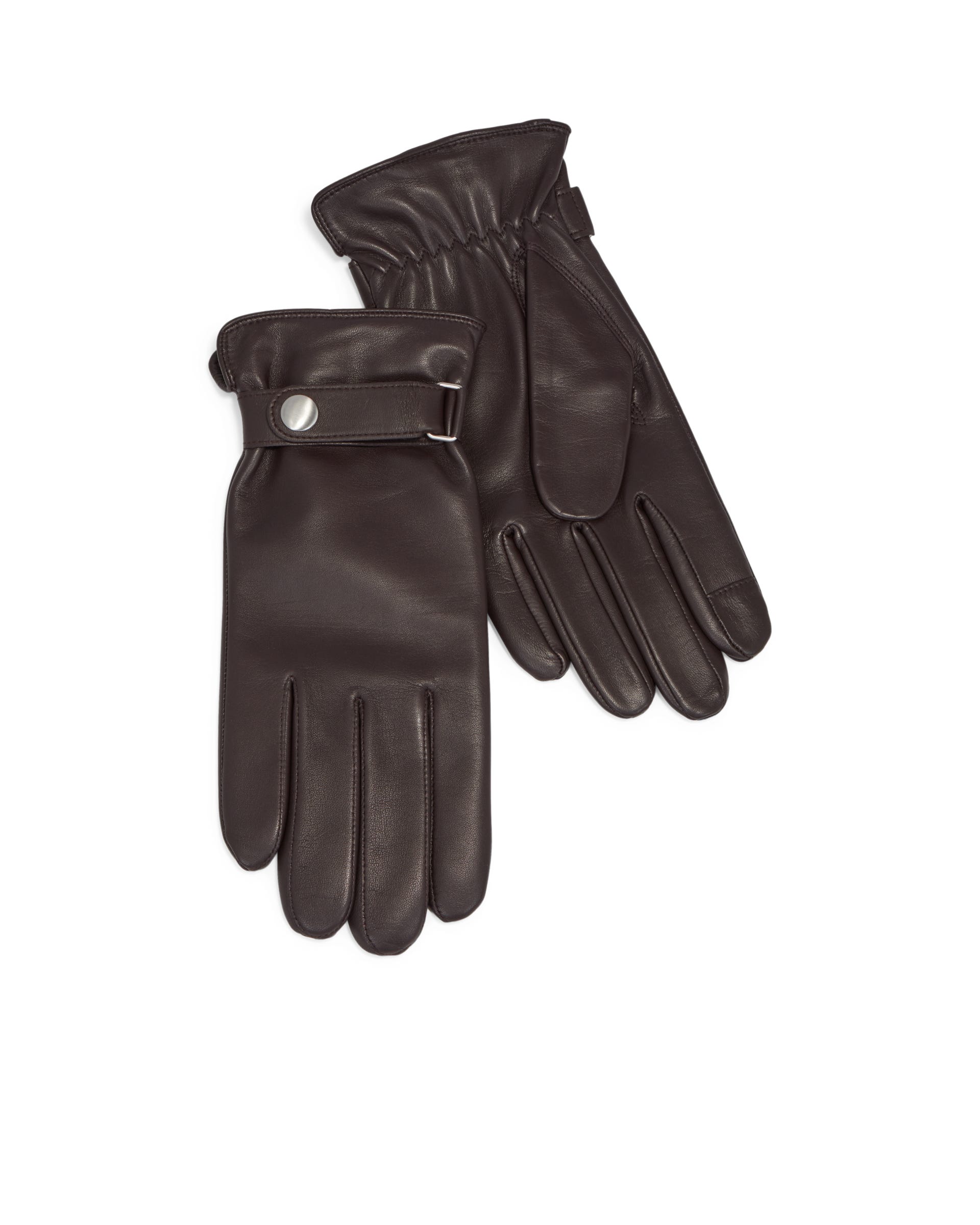 ECCO® Heren leren handschoenen | Bruin