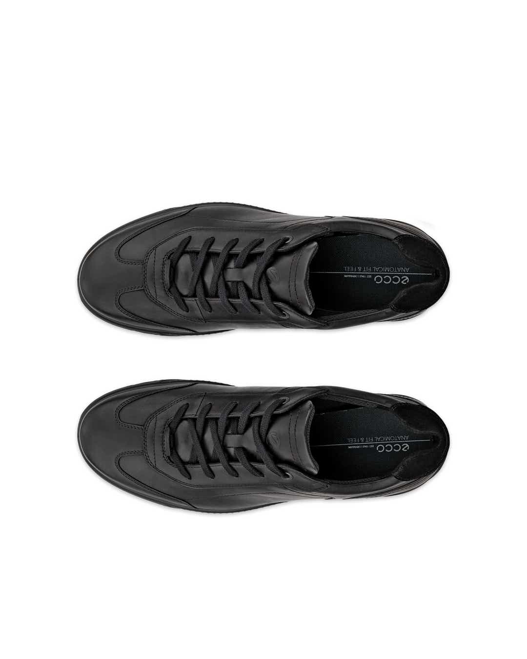 Sapatos atacadores couro homem ECCO® BYWAY | Preto