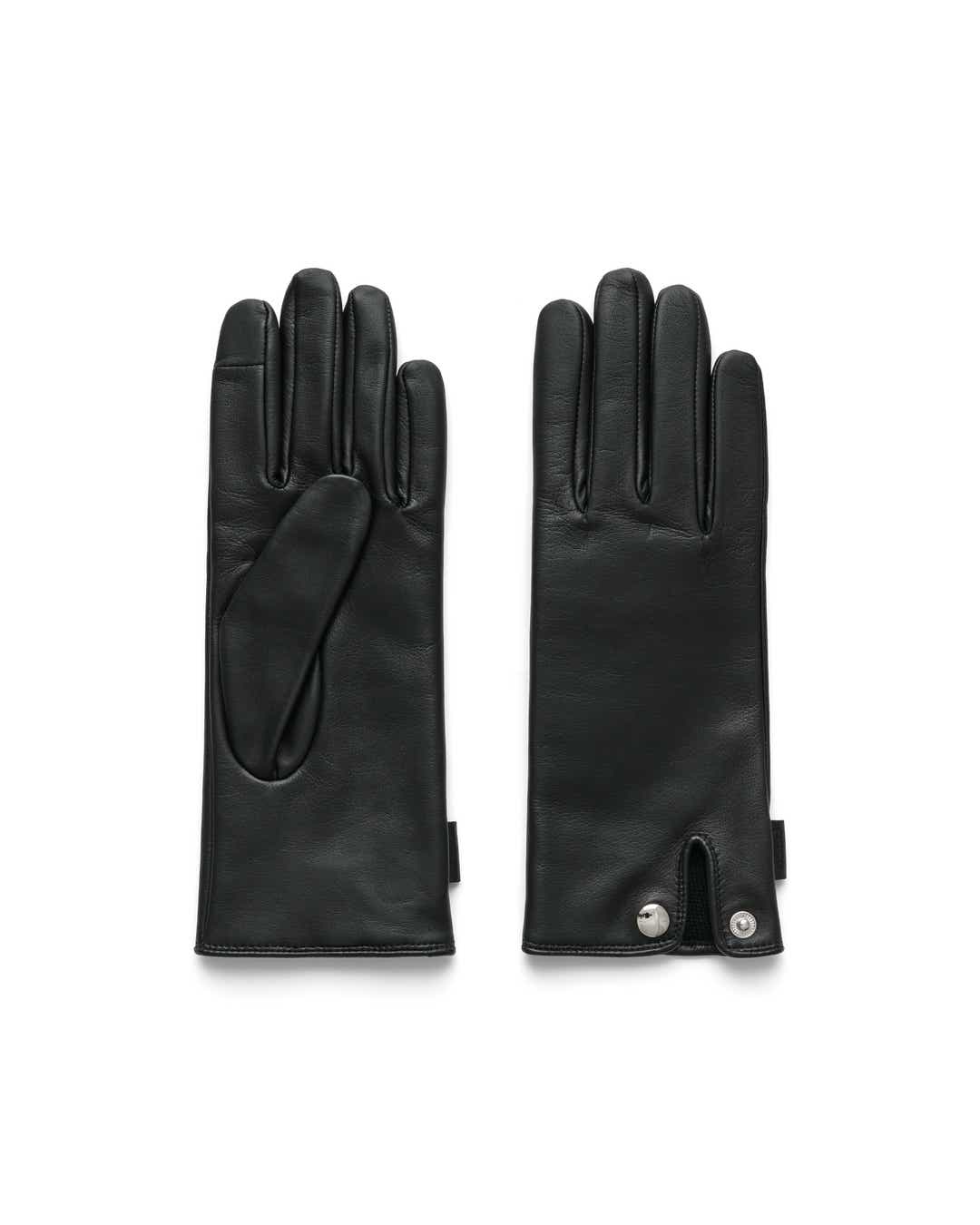ECCO® gants en cuir pour femme | Noir